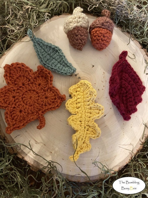 FALL LEAVES / FOLIAGE Crochet Pattern Digital Pdf Instant - Etsy
