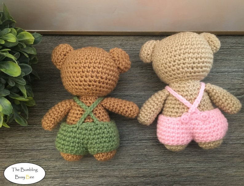 ARTHUR and MAY the BEARS Crochet Pattern including Mini - Etsy