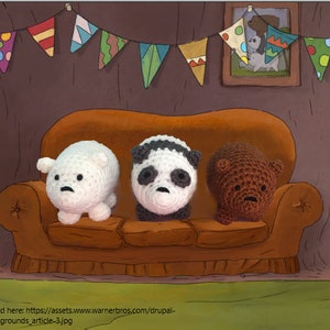 WE BARE BEARS (stackable) Crochet Pattern- Digital Pdf Instant Download ...