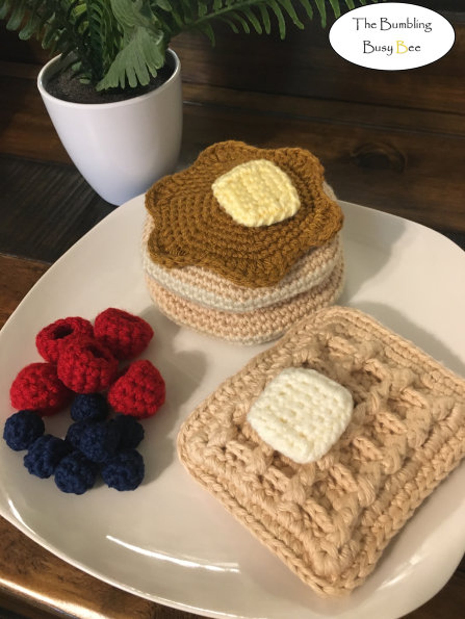 PANCAKE & WAFFLE Crochet Pattern- Digital PDF Instant Download - Etsy