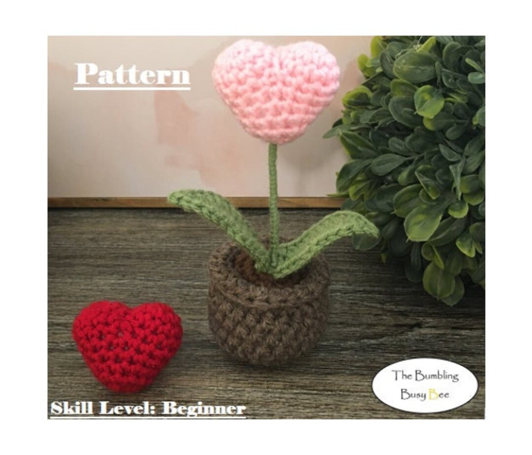 HEART PLANT Crochet Pattern- Digital Pdf Instant Download - Etsy