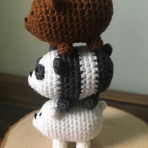WE BARE BEARS (stackable) Crochet Pattern- Digital Pdf Instant Download ...