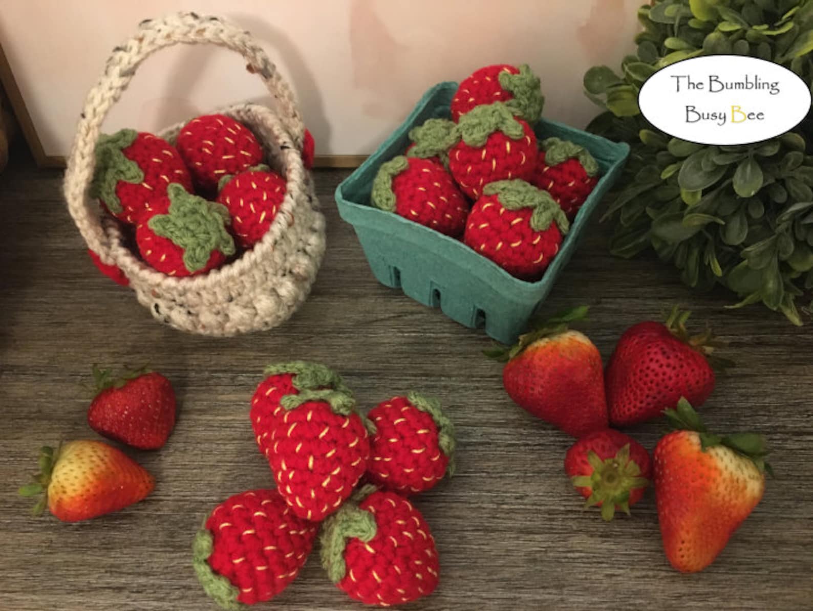 BERRY BUNDLE Crochet Pattern including Basket Digital PDF - Etsy