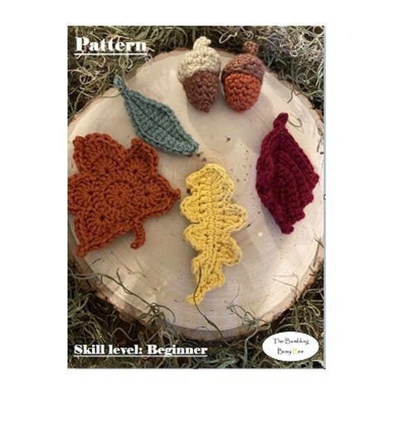 FALL LEAVES / FOLIAGE Crochet Pattern Digital Pdf Instant - Etsy