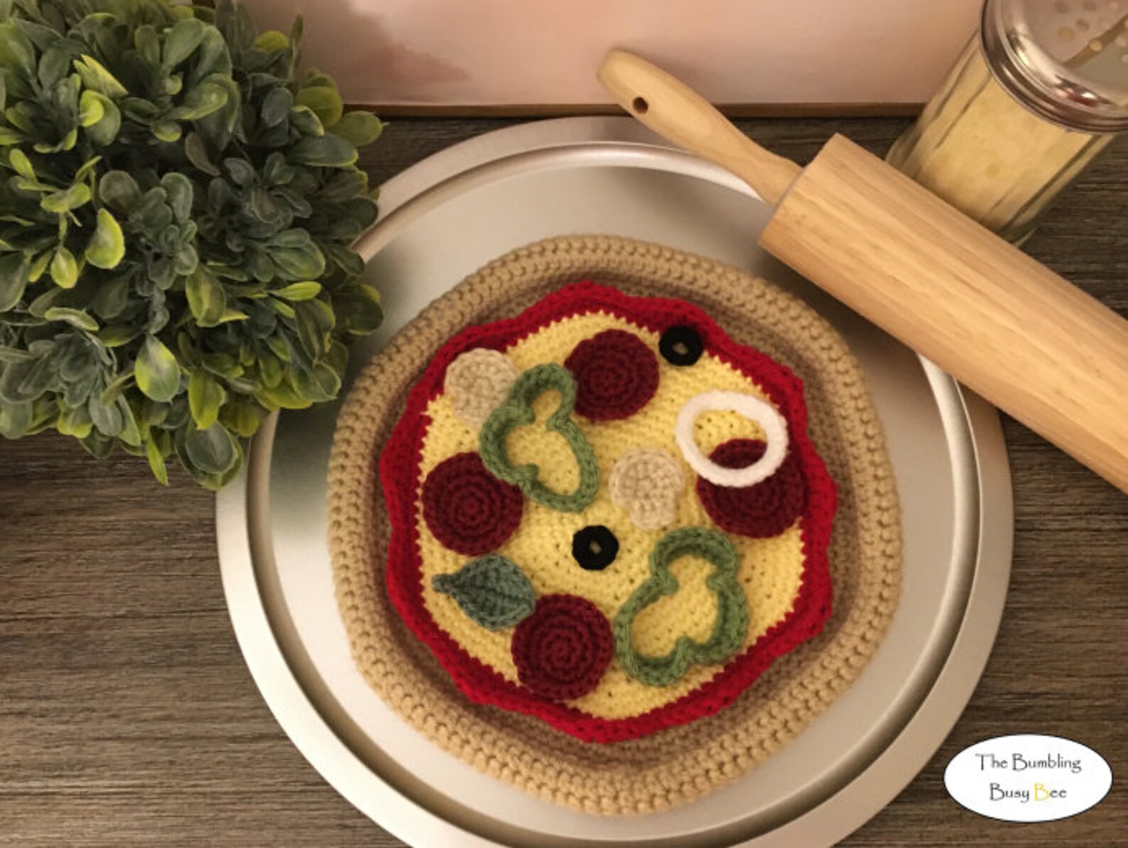 PIZZA WITH TOPPINGS Crochet Pattern Digital Pdf Instant - Etsy