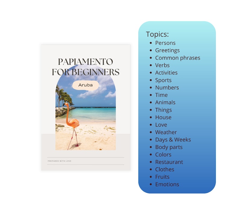 Papiamento for Beginners Aruba - Etsy