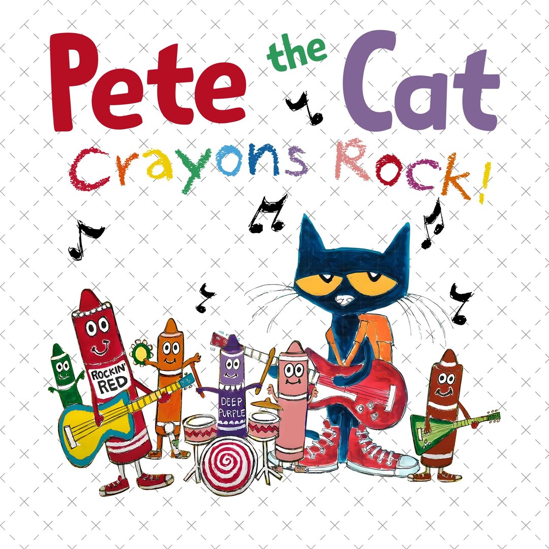 Pete the Cat Crayons Rock Png, the Pete Cat Png, Children Book ...