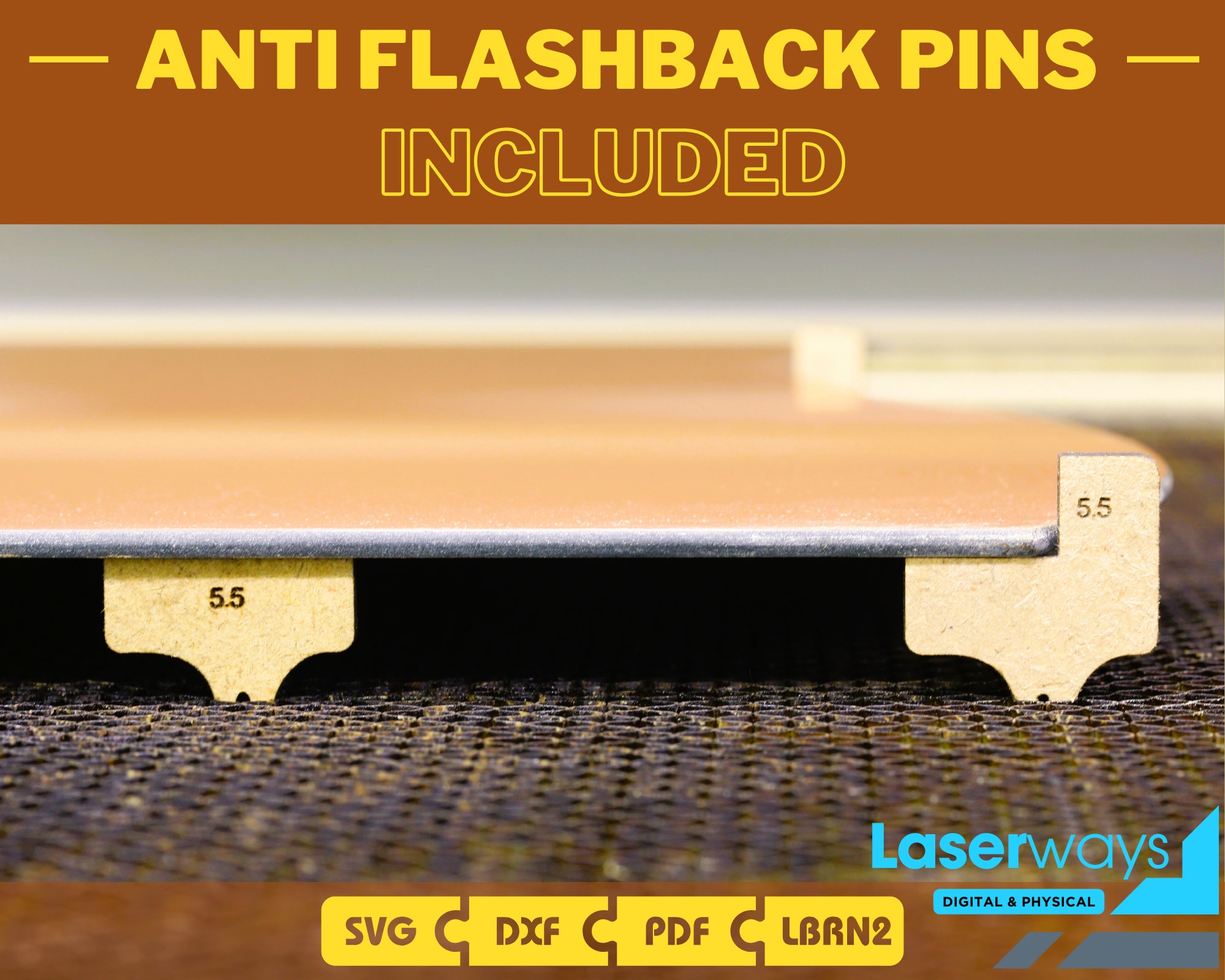 Laser Bed Pins: Anti-flashback Honeycomb Tray Pegs (SVG DXF PDF LBRN2 ...