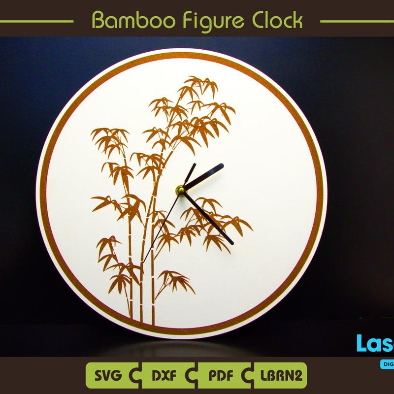 Bamboo Clock - Etsy