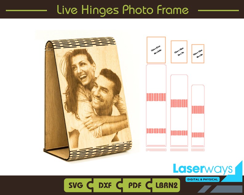 Live Hinge Photo Frame Laser Cut Template Bundle (digital Download) - Etsy