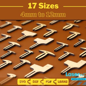 Laser Bed Pins: Anti-flashback Honeycomb Tray Pegs (SVG DXF PDF LBRN2 ...