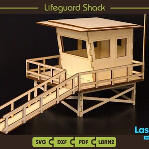 Lifeguard Shack - Digital File for Laser Cutting - Svg Files - Pdf ...