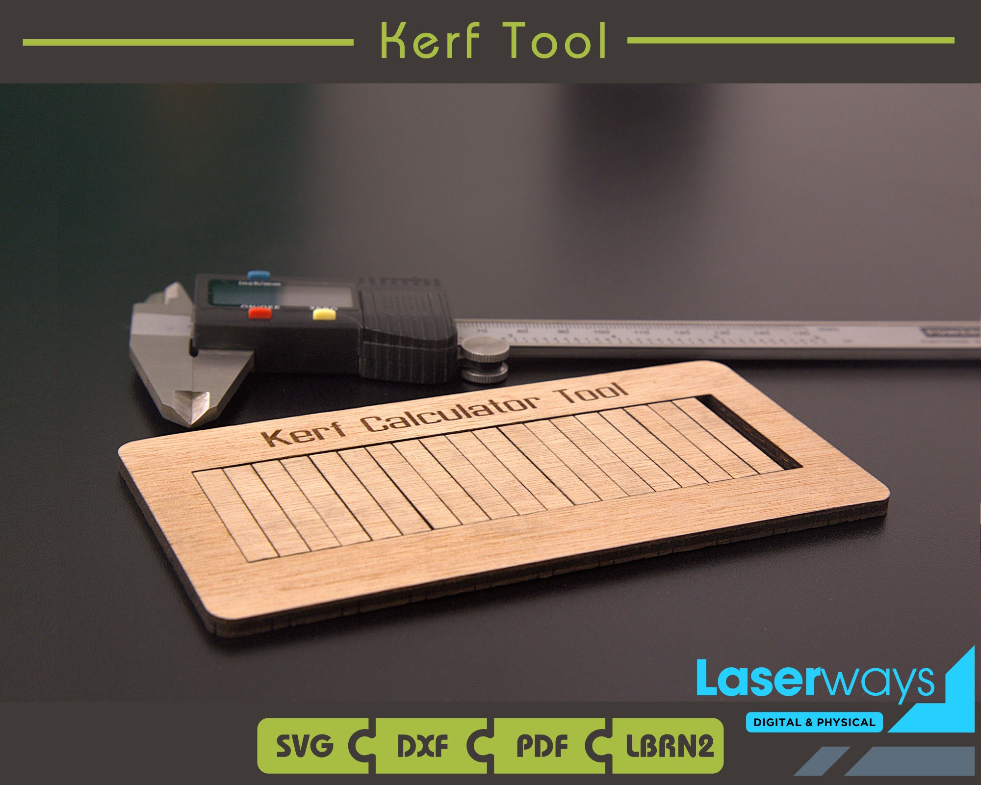 Laser Kerf Calculator Tool: Lightburn Test File (digital Download) - Etsy