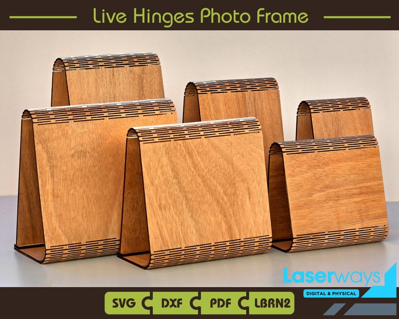 Live Hinge Photo Frame Laser Cut Template Bundle (digital Download) - Etsy