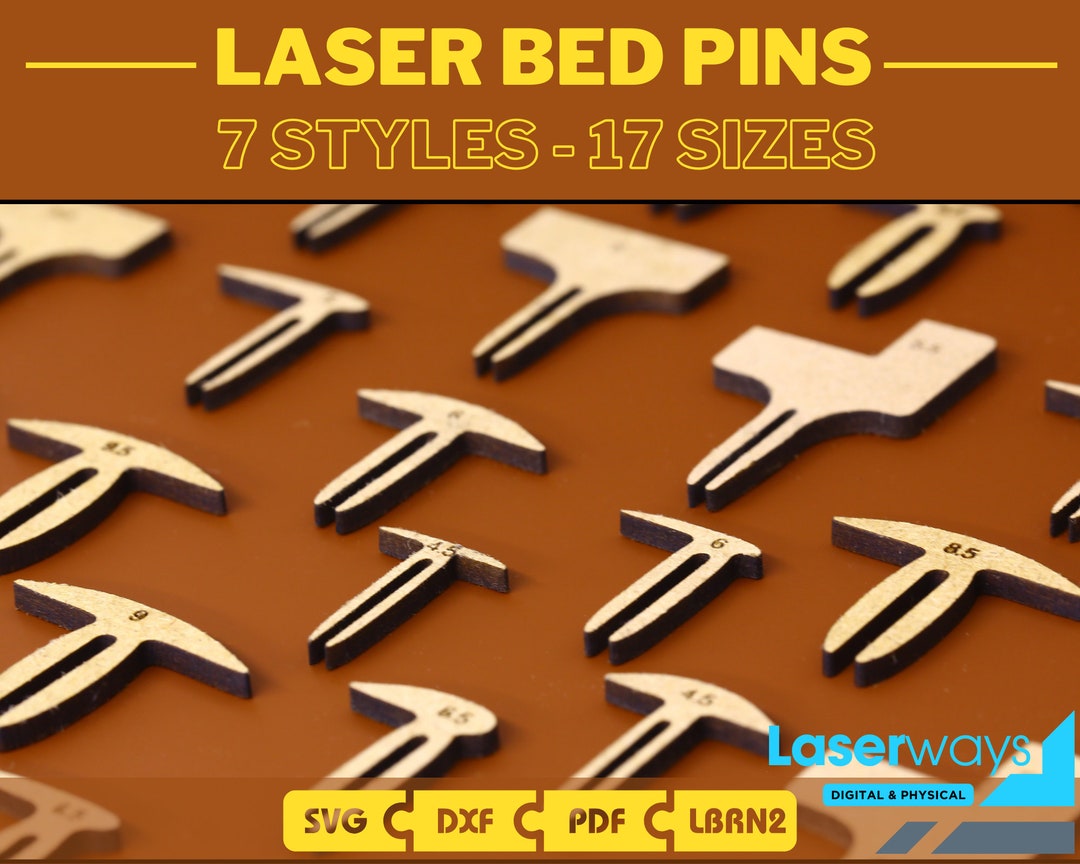 Laser Bed Pins: Anti-flashback Honeycomb Tray Pegs (SVG DXF PDF LBRN2 ...