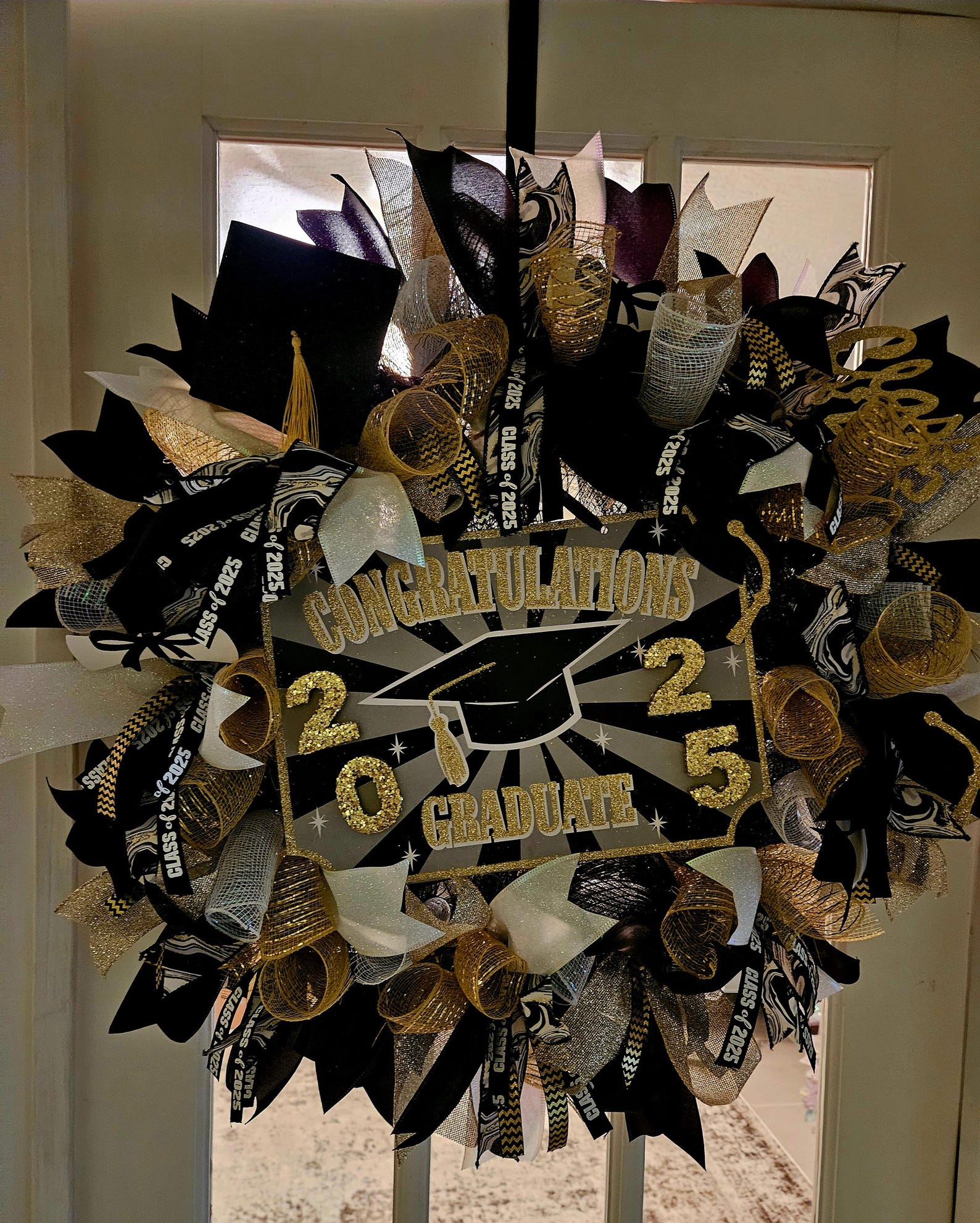 Customizable Graduation Wreath: Class of 2026 Door Decor - Etsy