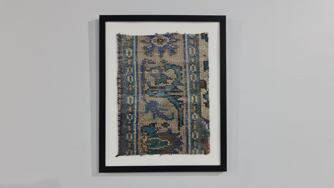 Art Decor, Turkish Kilim Framed, Wall Rug, Wall Decoration, Framed ...