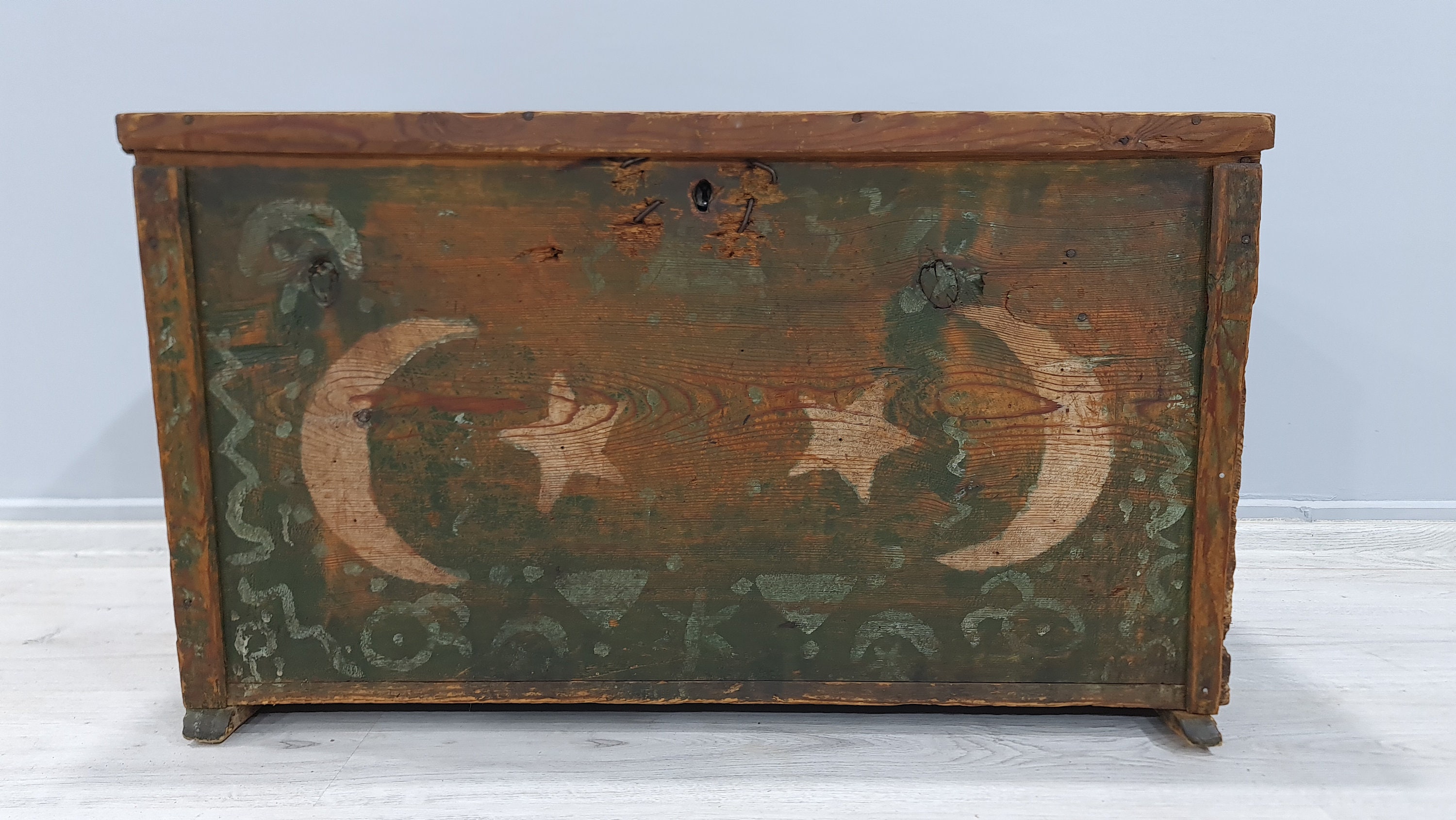 Antique Chest Vintage Old Box Treasure Box Dowry Chest - Etsy
