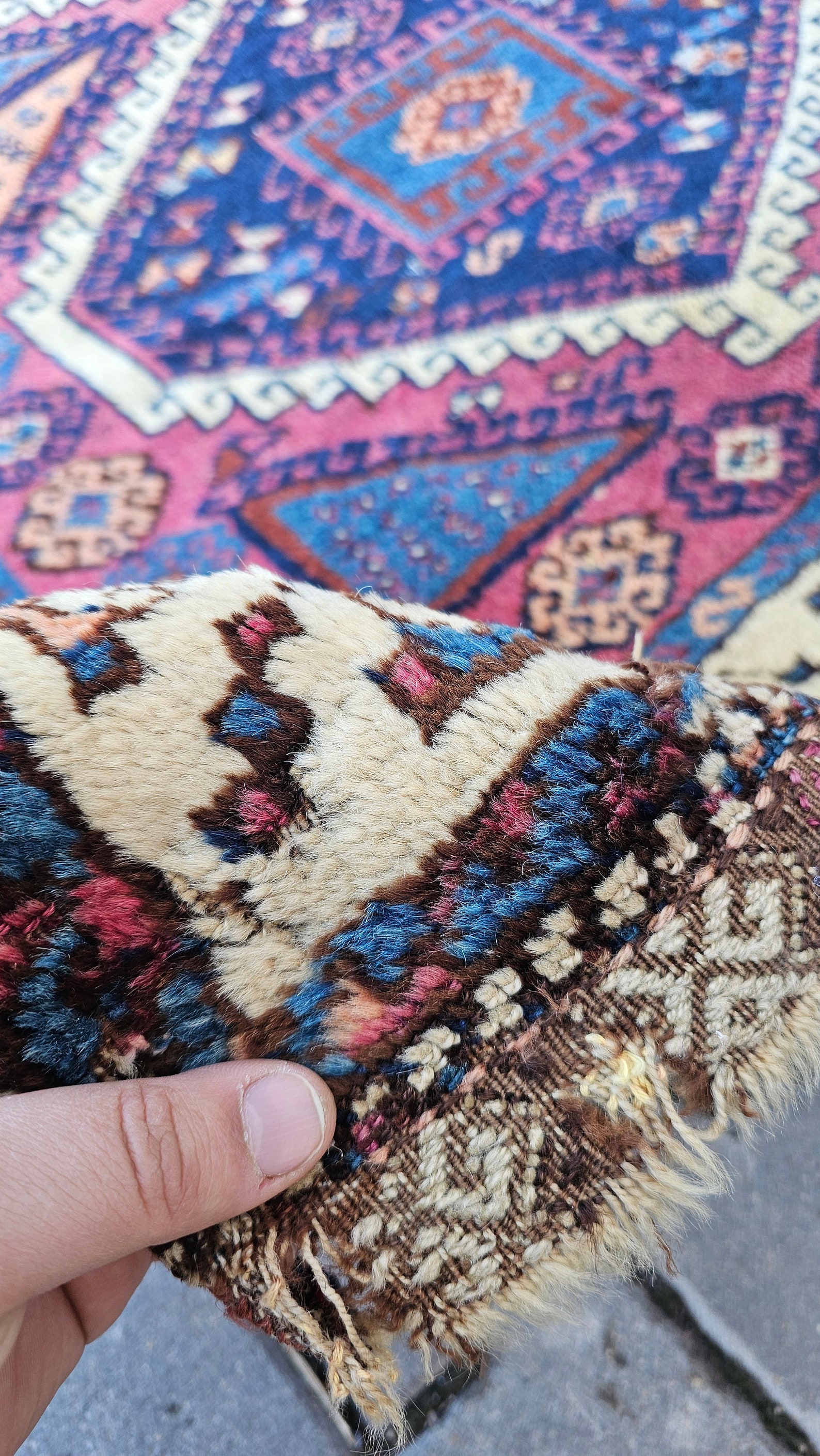 Antique Armenian Antep Rug Pre-1850's Antique Natural Dyes, Wool Pile ...