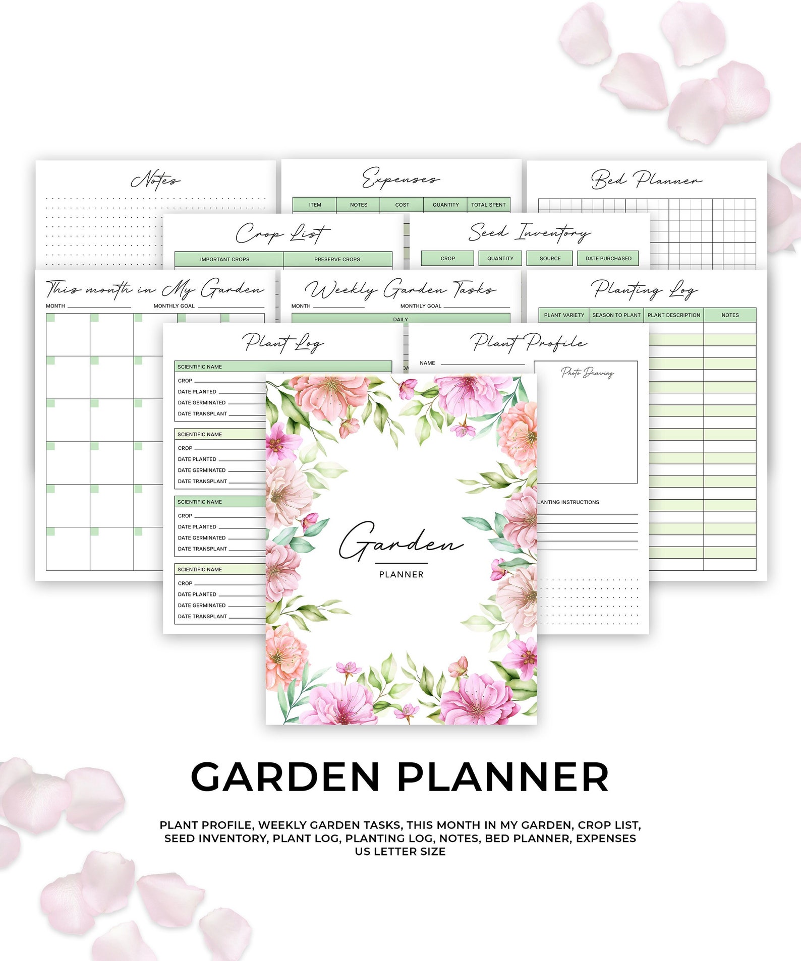 Garden Planner Printable, Gardening Log, Garden Journal, Gardening ...