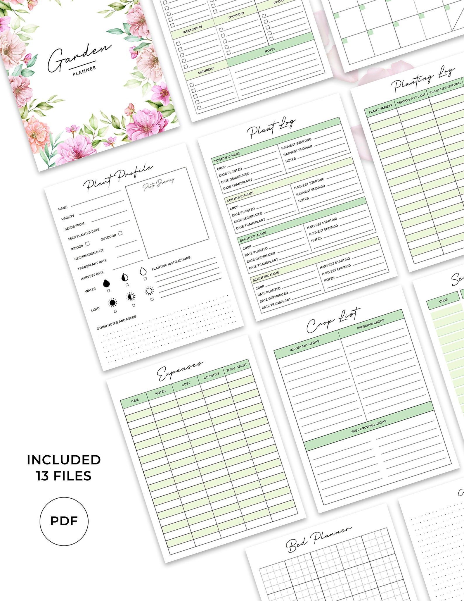 Garden Planner Printable, Gardening Log, Garden Journal, Gardening ...