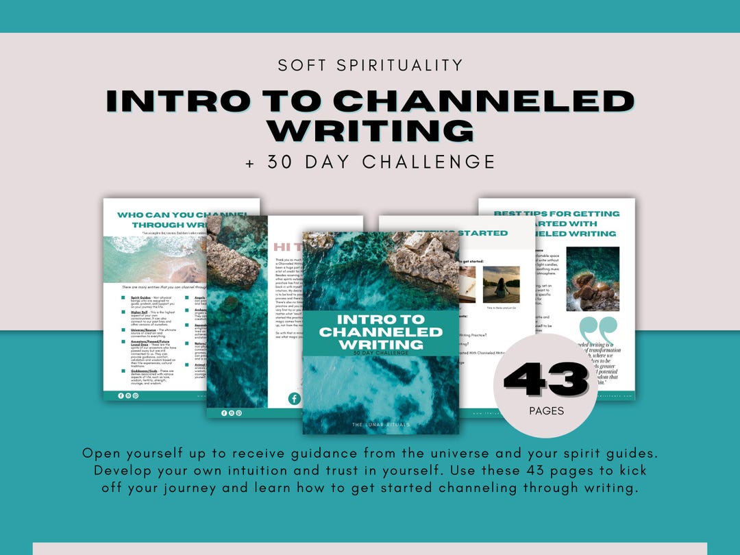 Intro to Channeled Writing, Spirit Guide Workbook, Channeled Writing ...