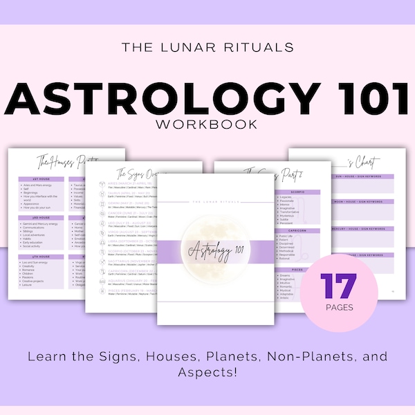 Printable Astrology Chart Worksheet - Etsy