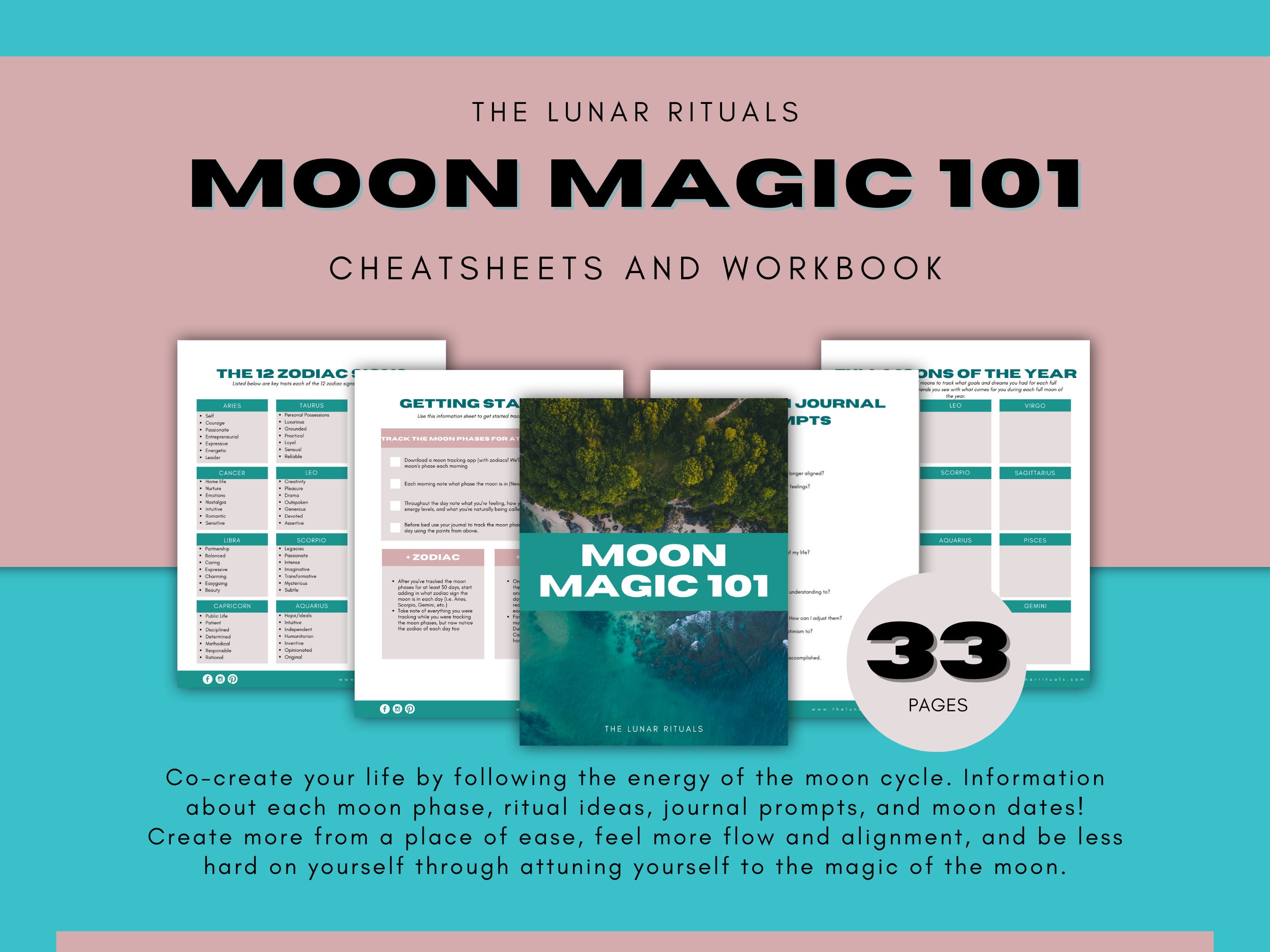 Moon Magic Cheat Sheet, Moon Magic 101, Moon Magic Printable, Ritual ...