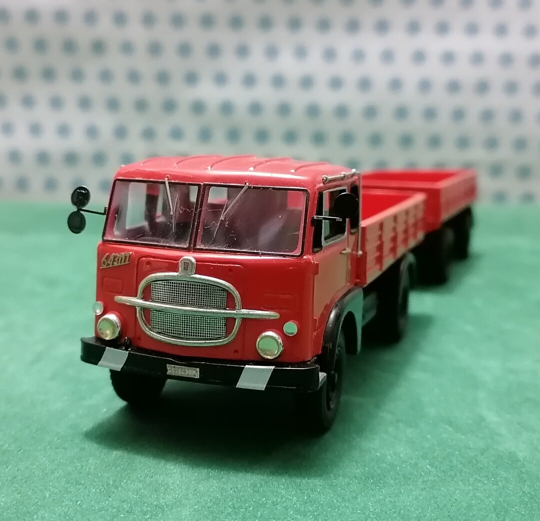 FIAT 643 N1 Box Truck With Trailer Vintage Scale 1/43 Elite Model ...