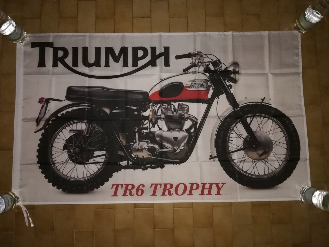 Vintage 1990s TRIUMPH TR6 Trophy 1957/1973 Vintage Flag - Etsy