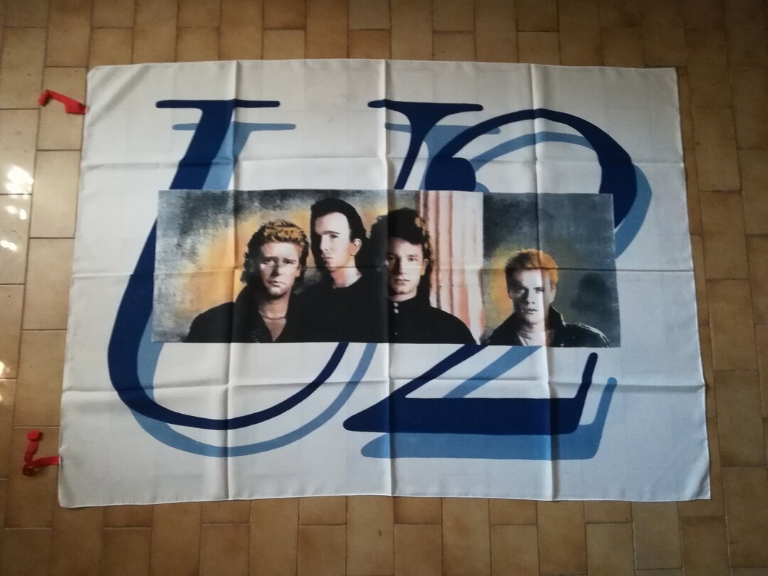 Vintage 1980s U2 October Bono Vox rock Flag / Poster / - Etsy