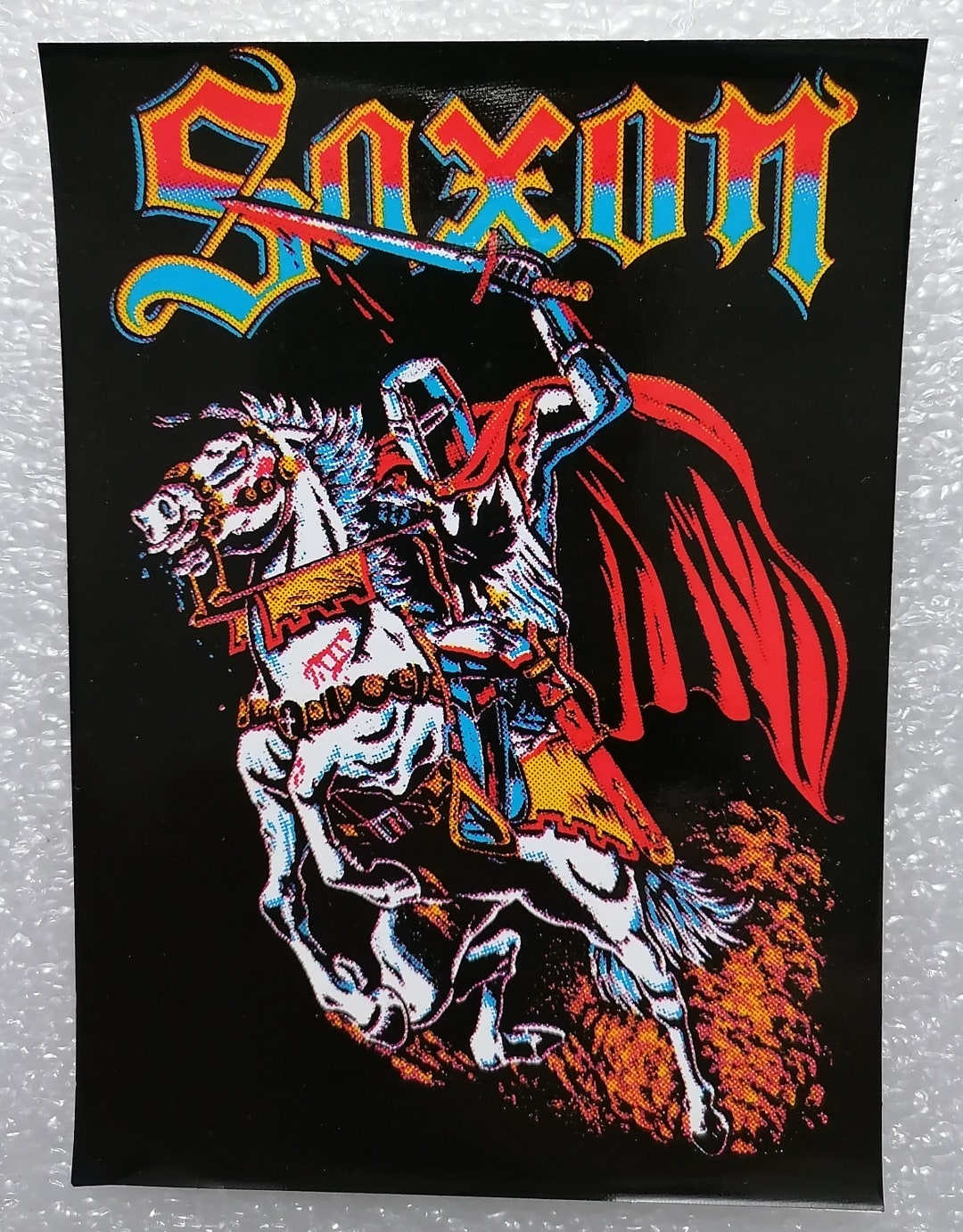 Stikers SAXON Crusader Vintage Vinyl Sticker/stiker Cm. 10.5 - Etsy