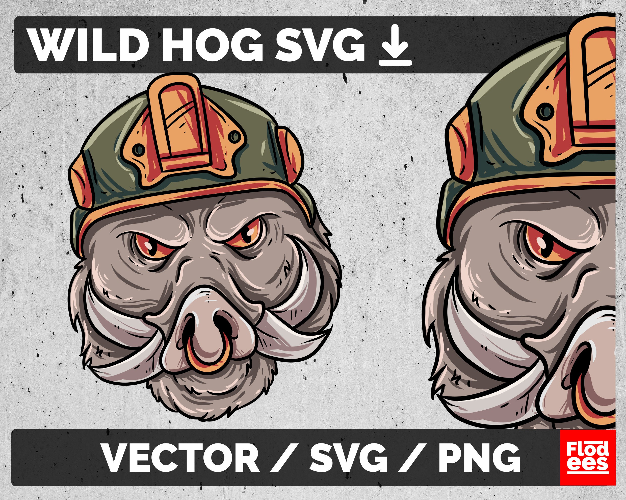 SVG Wild Hog Clipart - Etsy