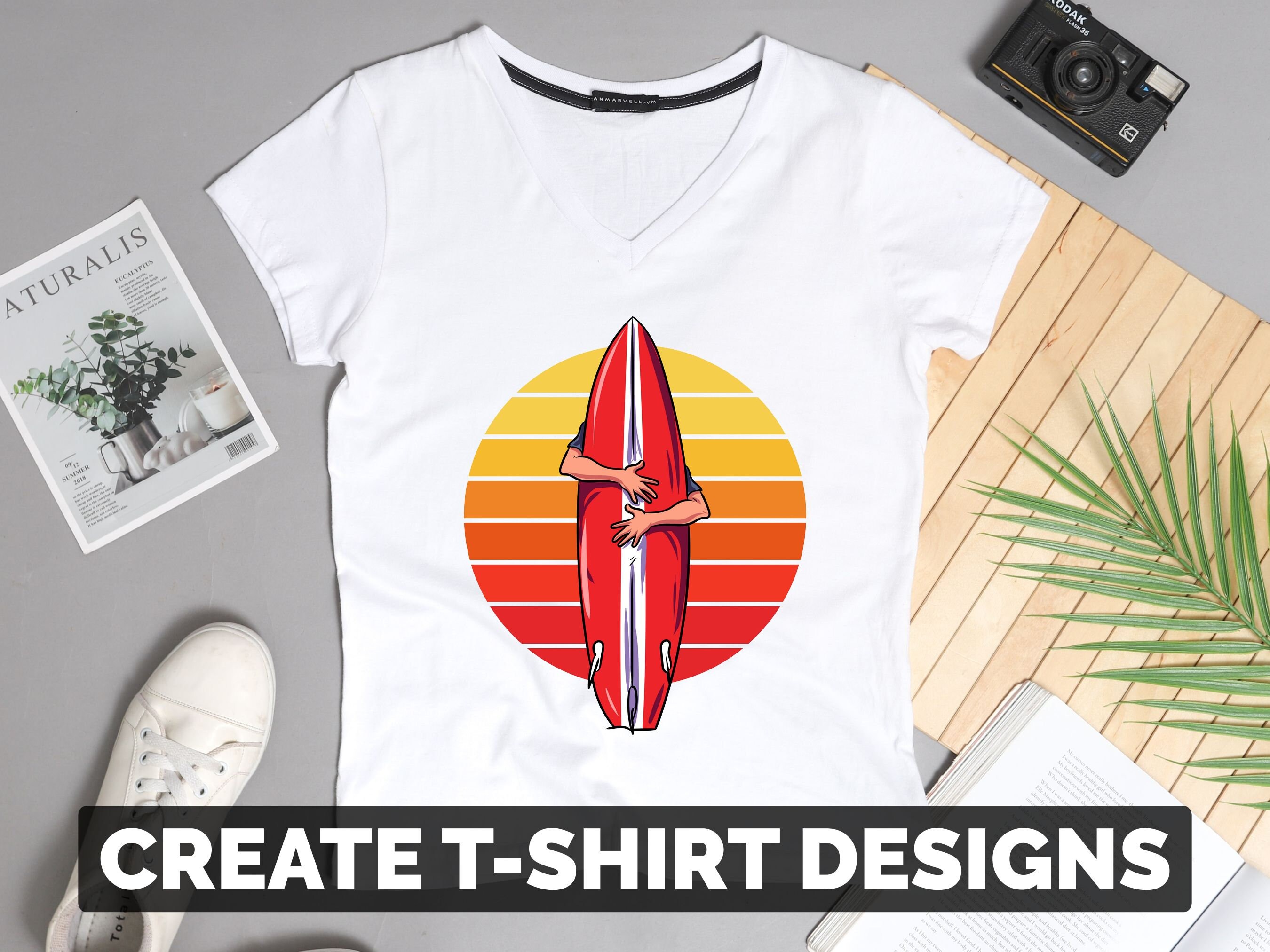 Retro Surfboard SVG File / Surfing PNG / Surfer Gift Clipart / Digital ...