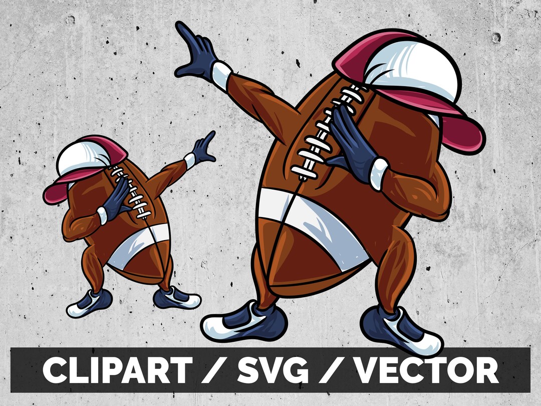 Dabbing Football Clipart / Football Player SVG PNG - Etsy