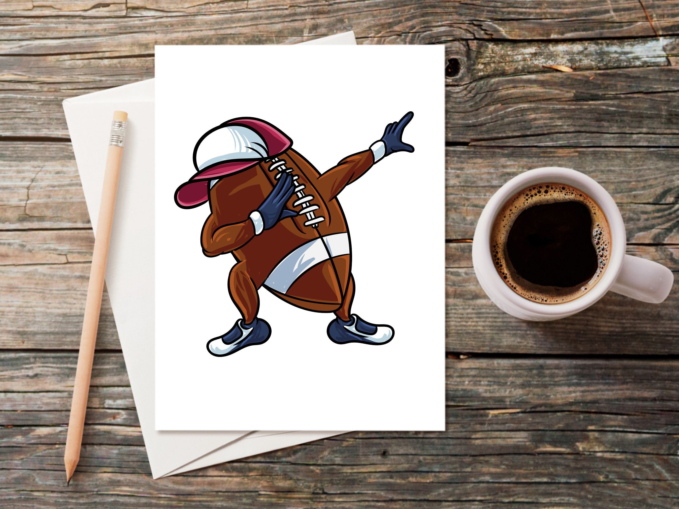 Dabbing Football Clipart / Football Player SVG PNG - Etsy