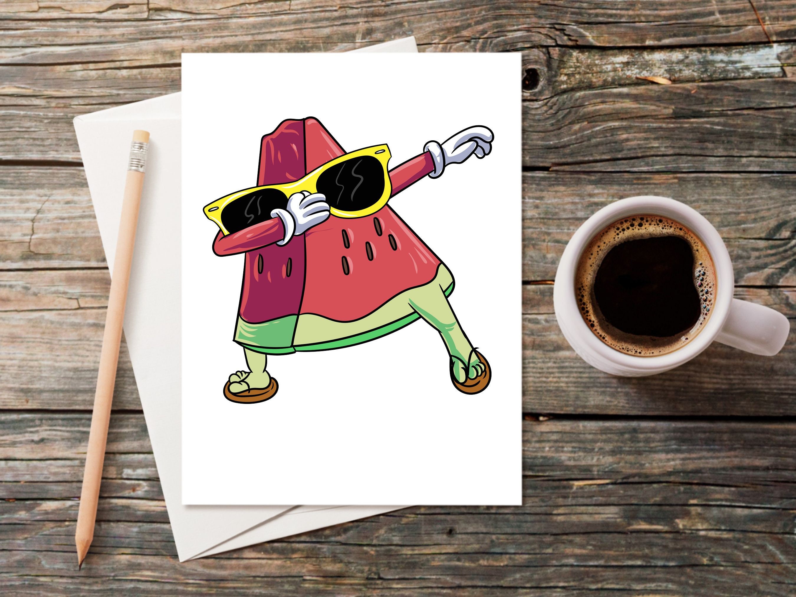 Dabbing Watermelon SVG File - Etsy