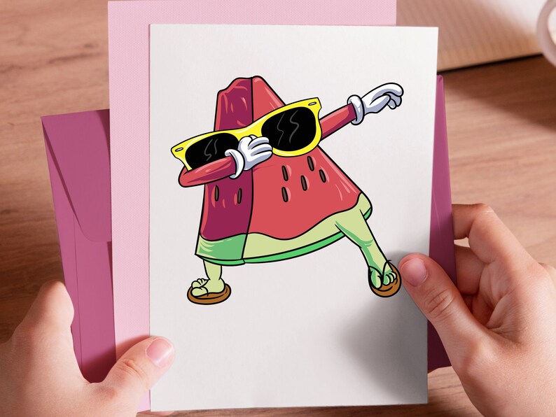 Dabbing Watermelon SVG File - Etsy