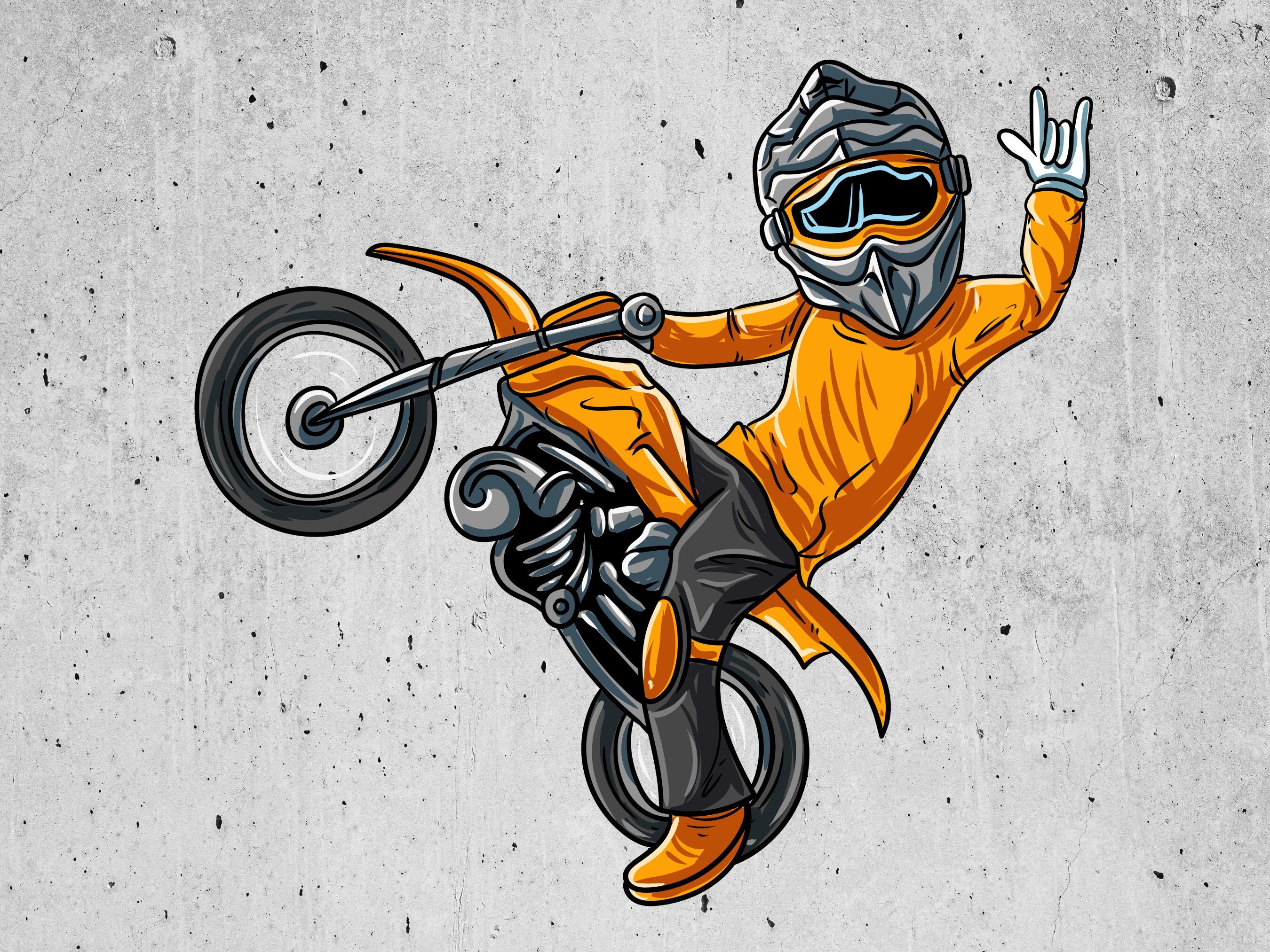 Top 127+ Cartoon dirt bike rider - Tariquerahman.net