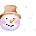 Snowman Face PNG Clipart Bundle - Etsy