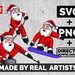 Santa Claus SVG Ski Ice Hockey Curling Snowboard Cliparts - Etsy