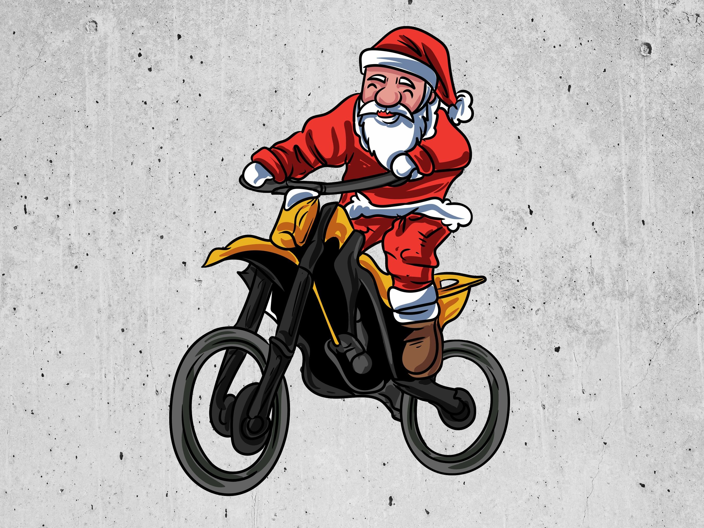 Dirt Bike SVG Santa Motocross PNG - Etsy