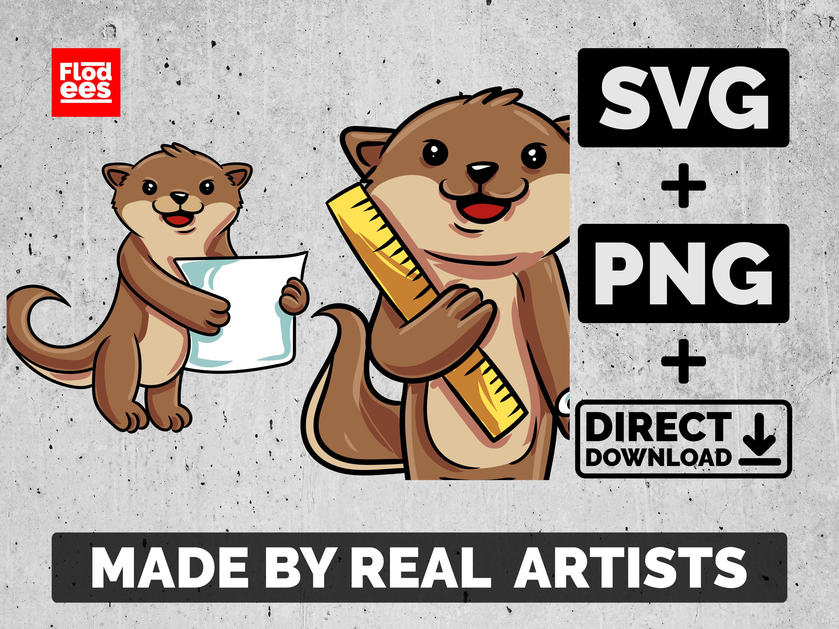 Cute Otter SVG PNG / Otter Clipart Bundle - Etsy