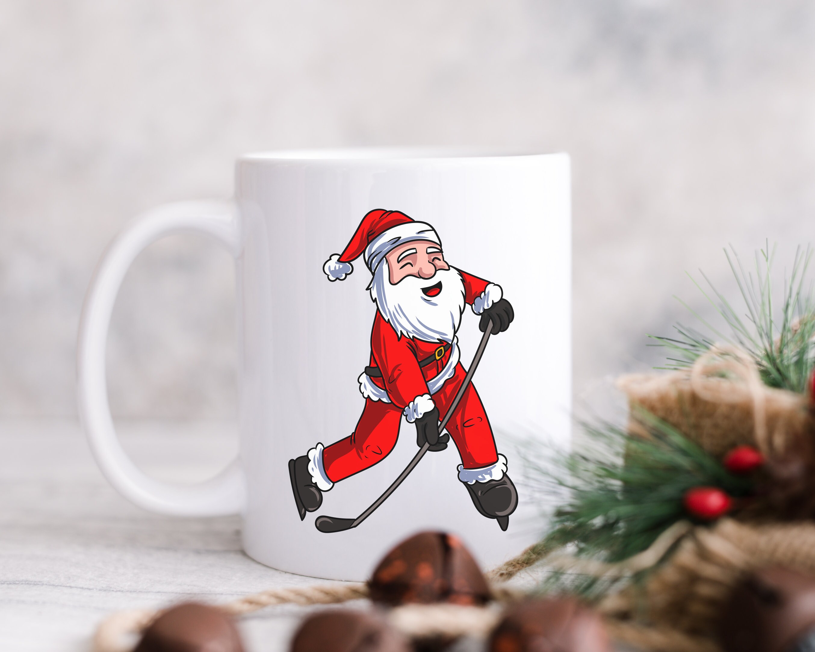 Santa Claus SVG Ski Ice Hockey Curling Snowboard Cliparts - Etsy