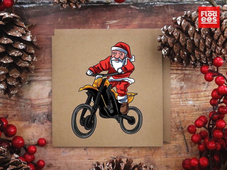 Dirt Bike SVG Santa Motocross PNG - Etsy