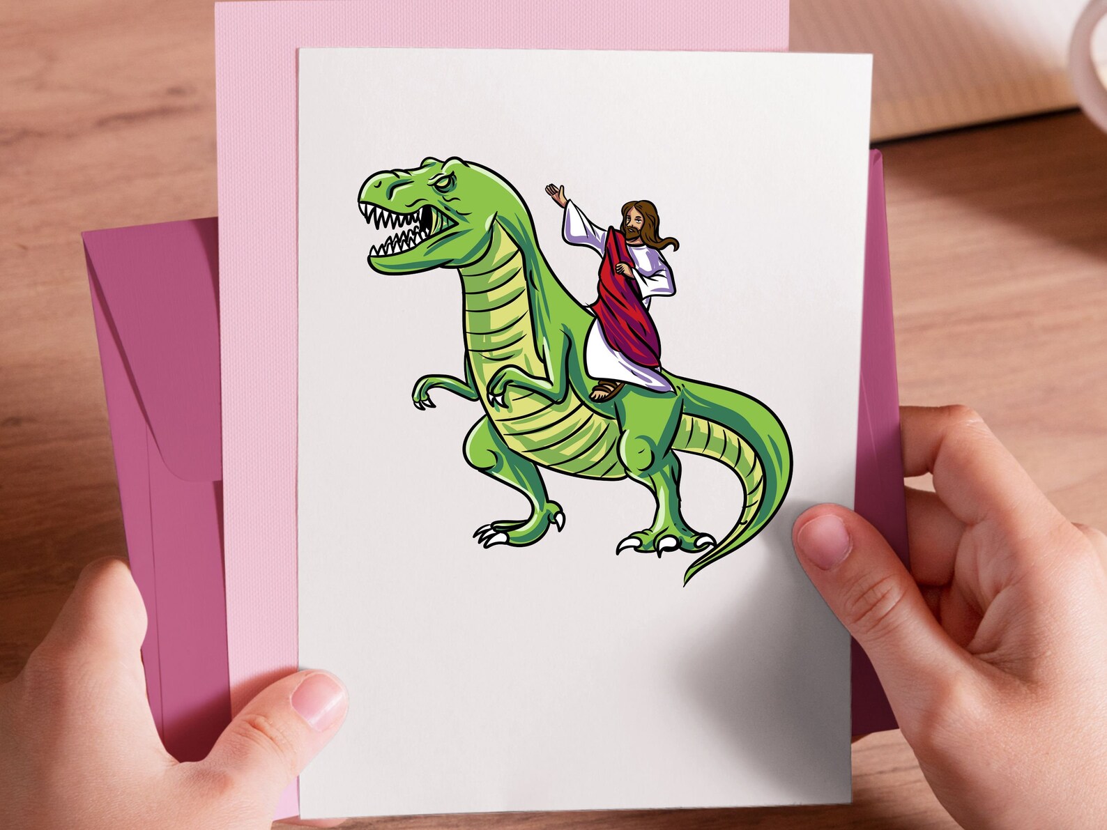 Jesus Dinosaur SVG File / T-rex Dino PNG / Funny Christian Church ...
