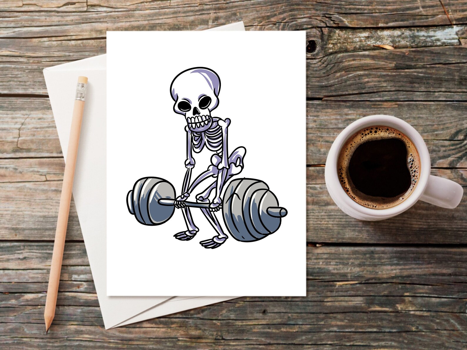 Deadlift Skeleton SVG File / Gym Gifts for Him - Etsy