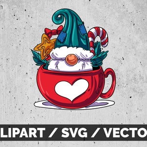 Christmas Gnomes SVG PNG Clipart - Etsy