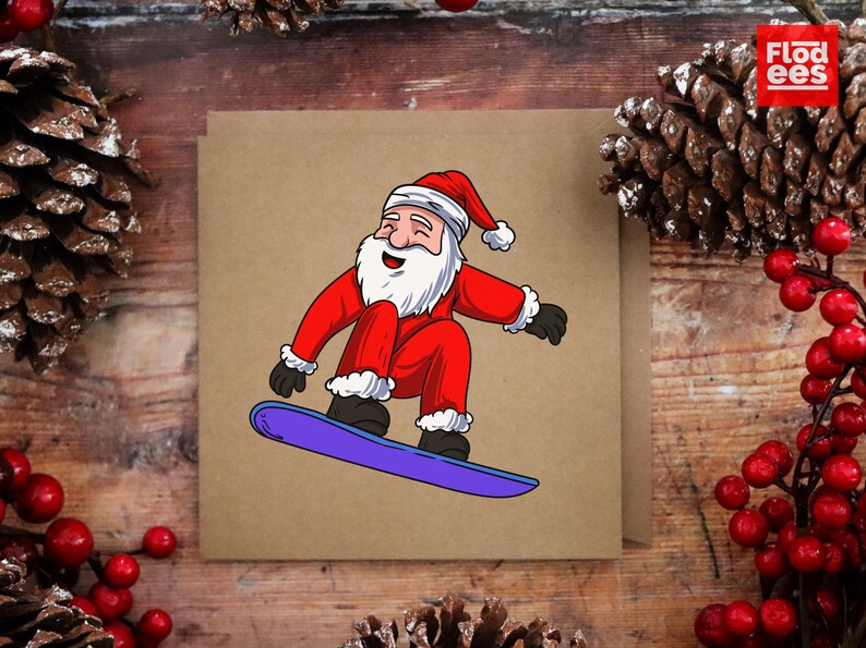 Santa Claus SVG Ski Ice Hockey Curling Snowboard Cliparts - Etsy
