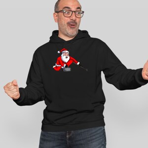 SVG Santa Claus Curling Clipart PNG - Etsy